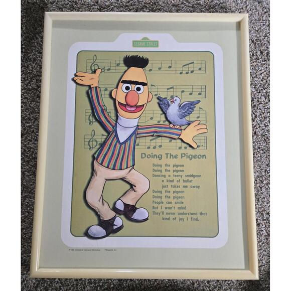 Other | The Muppets Seasame Street Bert Doing The Pigeon 1989 | Poshmark